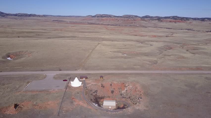 Stock Video Clip of Bison Spring Jump Kill Site Historic Hole ...