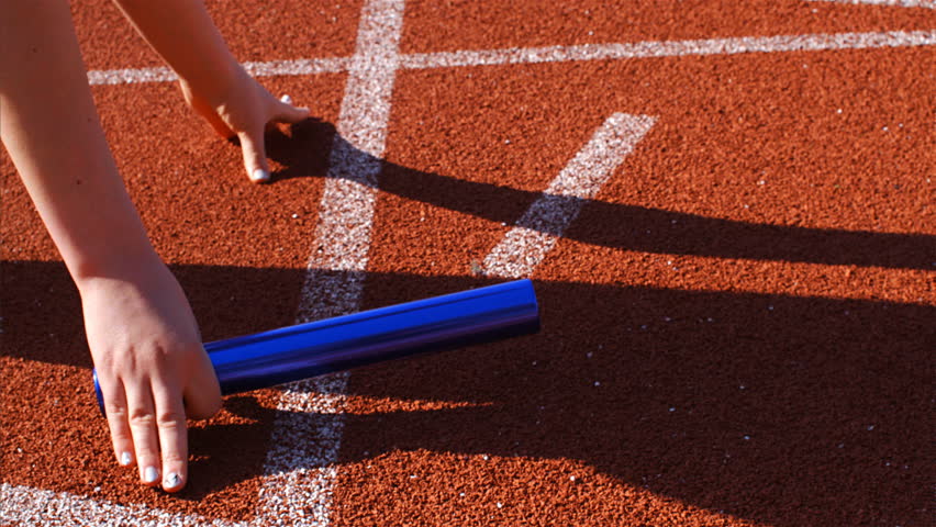 Female Runner Putting Hands for Stock Footage Video (100% Royalty-free ...