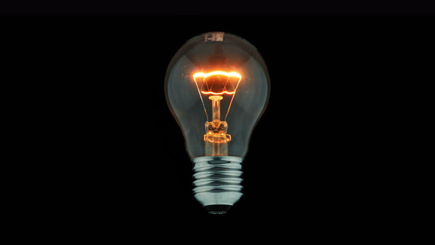 Tungsten Light Bulb Lamp Blinking Stock Footage Video (100% Royalty ...