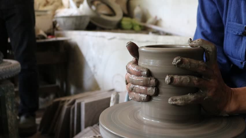 hands-working-clay-making-pottery image - Free stock photo - Public ...