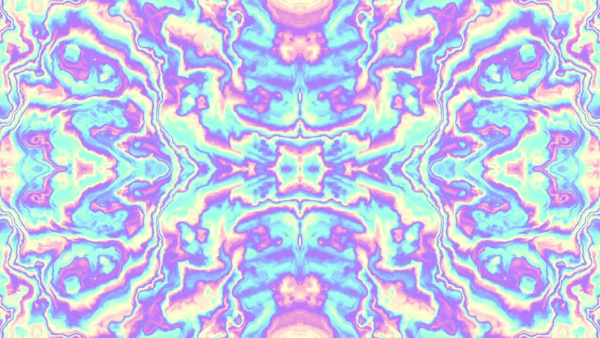 Symmetric Abstract Psychedelic Pattern. Abstract Stock Footage Video ...