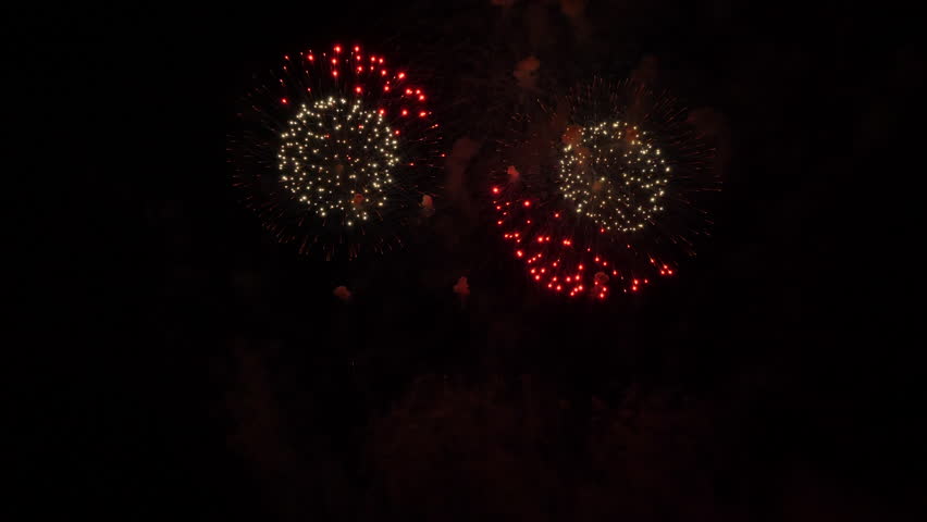 Firework with Double Spheres 4k Stock Footage Video (100% Royalty-free ...