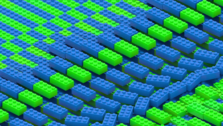 3d Animation of Bright Lego Stock Footage Video (100% Royalty-free ...