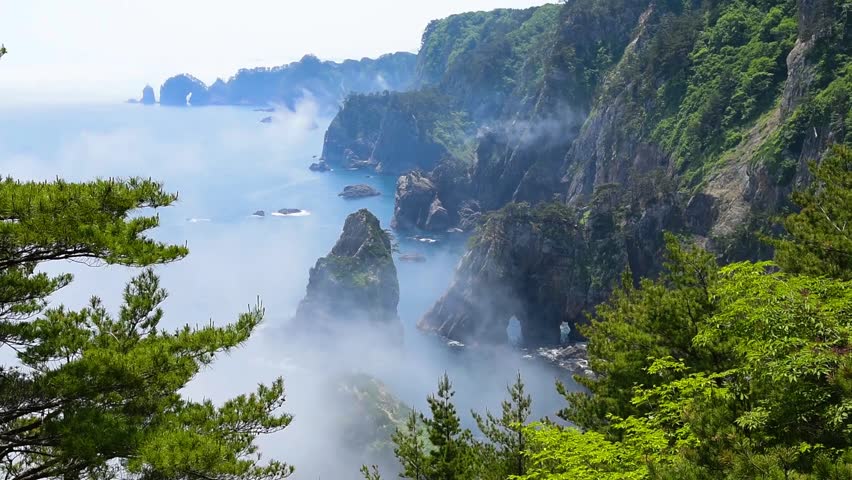 Cliff of Kitayamazaki Stock Footage Video (100% Royalty-free ...