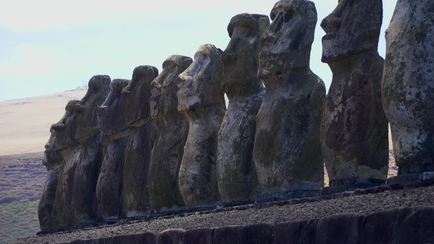 Moai Statues on Easter Island, Chile image - Free stock photo - Public ...