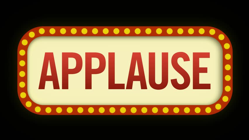 Applause Sign Flickering On and Stock Footage Video (100% Royalty-free ...
