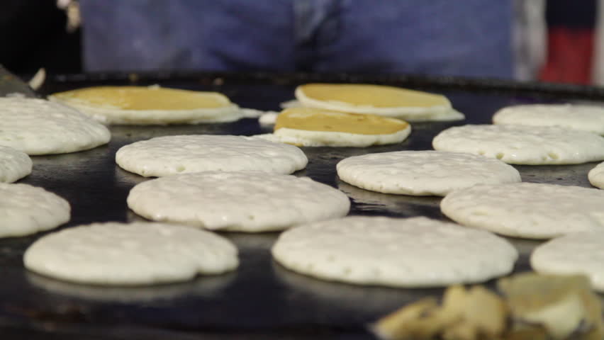 Close up On Pancakes Being Stock Footage Video (100% Royalty-free ...