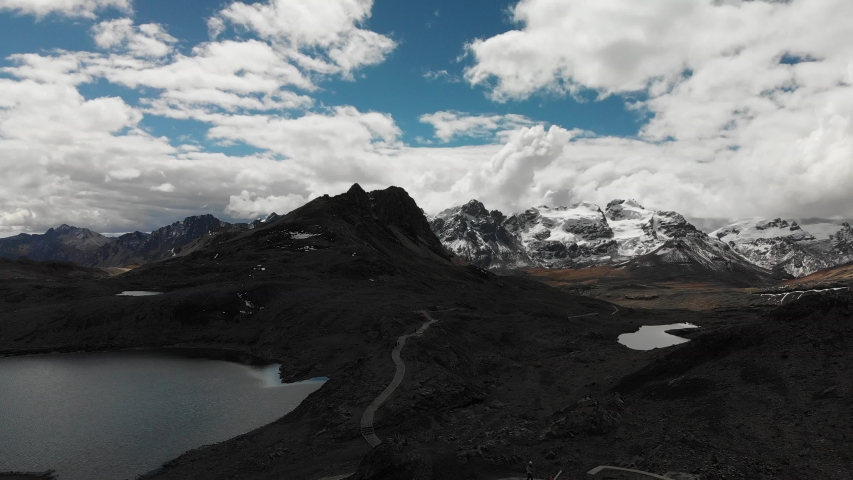 Andes landscapes with mountains, sky, and clouds in Peru image - Free ...