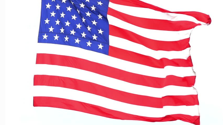 Bright Flag Waving in the Stock Footage Video (100% Royalty-free ...
