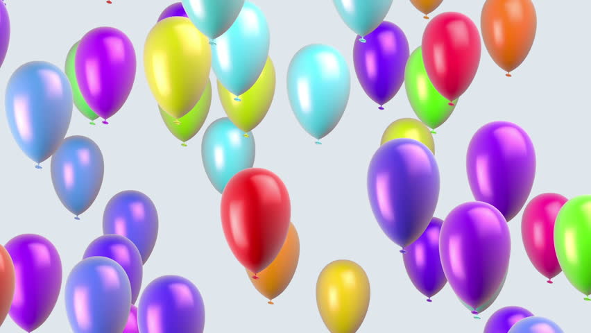 Party Balloons - Seamless Loop, Alpha Channel Included Stock Footage ...
