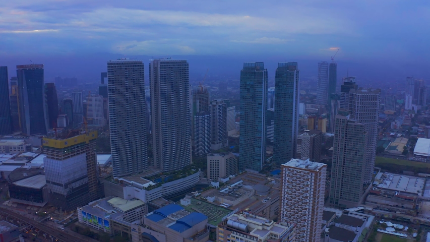 Makati Skyline at night in Manila, Philippines image - Free stock photo ...