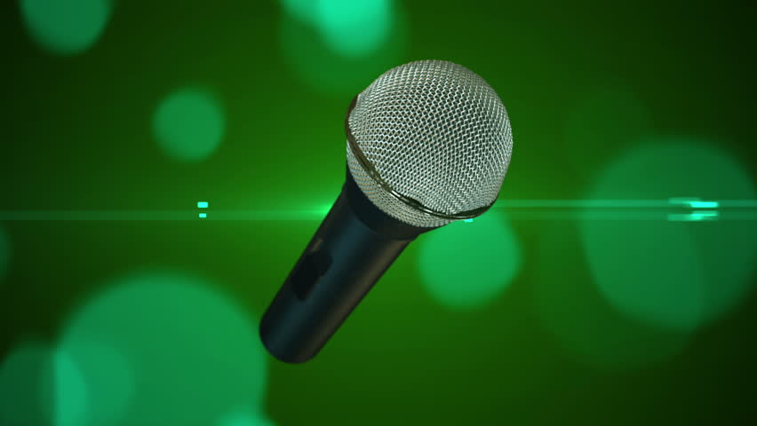 Animation Rotation of Microphone On Stock Footage Video (100% Royalty ...