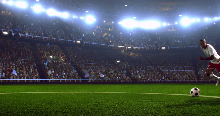 4k Footage of a Soccer Stock Footage Video (100% Royalty-free ...