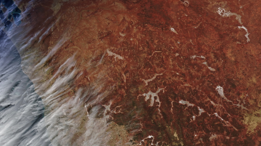 Satellite View of the Coast of Perth, Australia image - Free stock ...