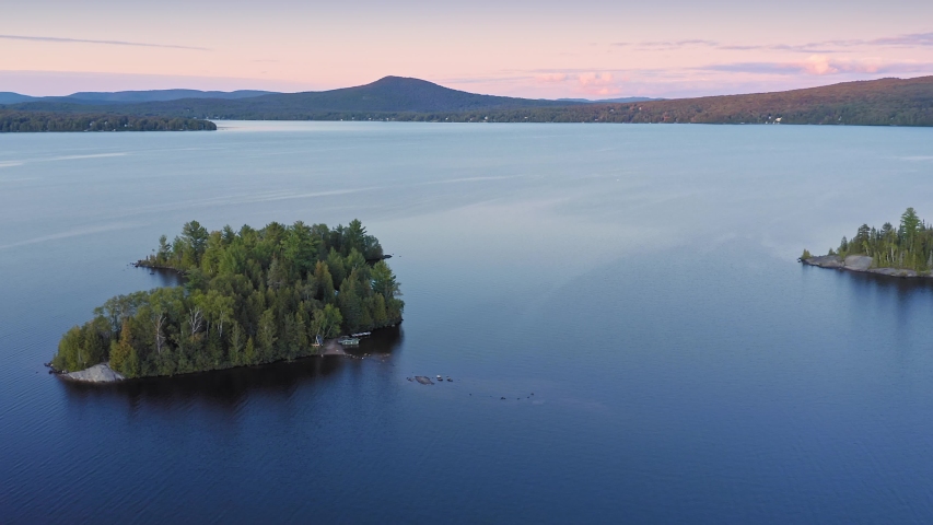 Lake and Mountains landscape in Quebec, Canada image - Free stock photo ...