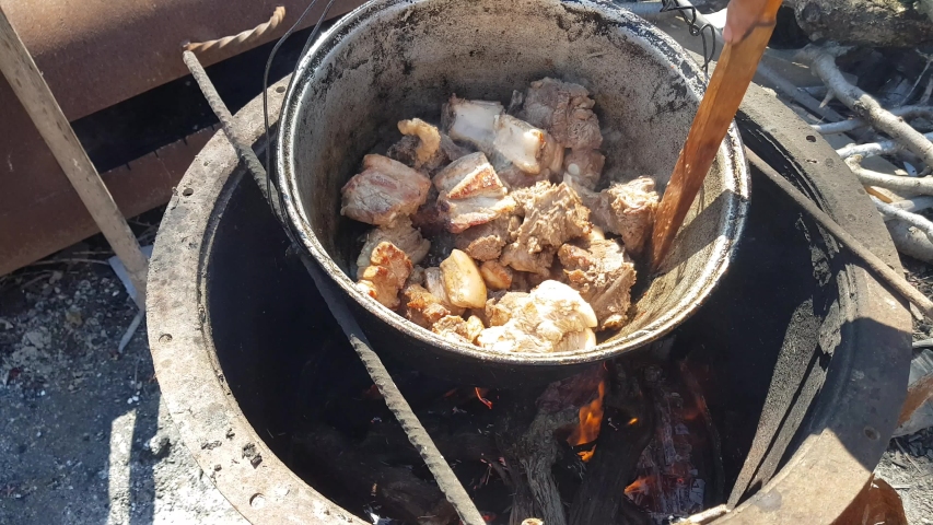 Meats cooking in a large pot image - Free stock photo - Public Domain ...