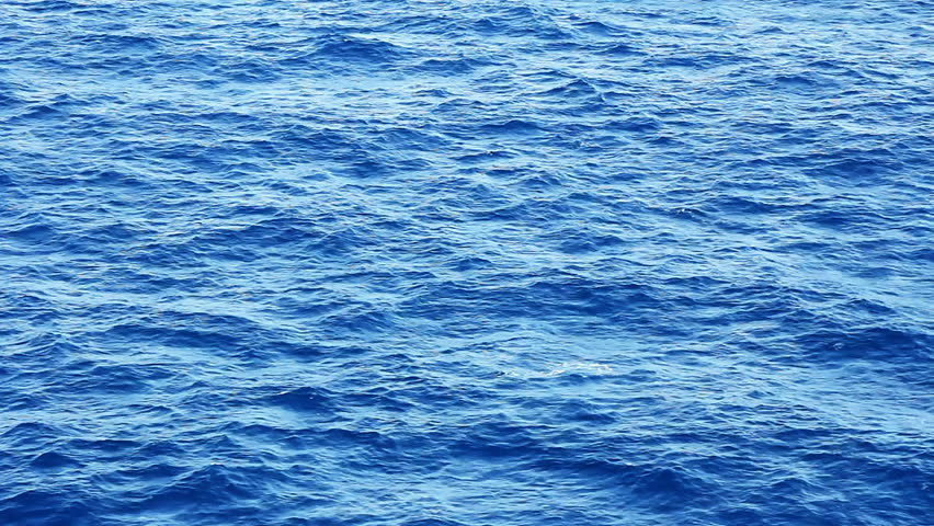 Blue Sea Water Surface, Full Stock Footage Video (100% Royalty-free ...