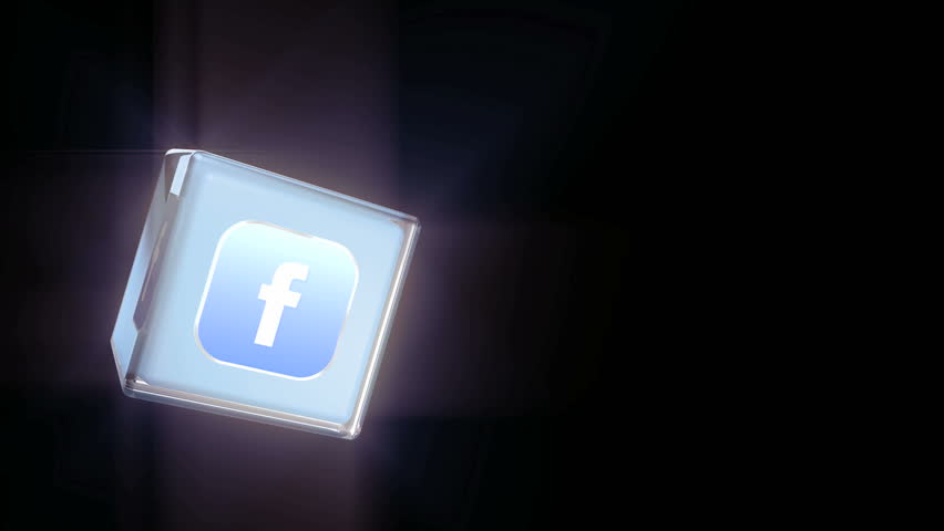 Editorial Animation: 3D Intro Facebook Logo Cube. Stock Footage Video ...