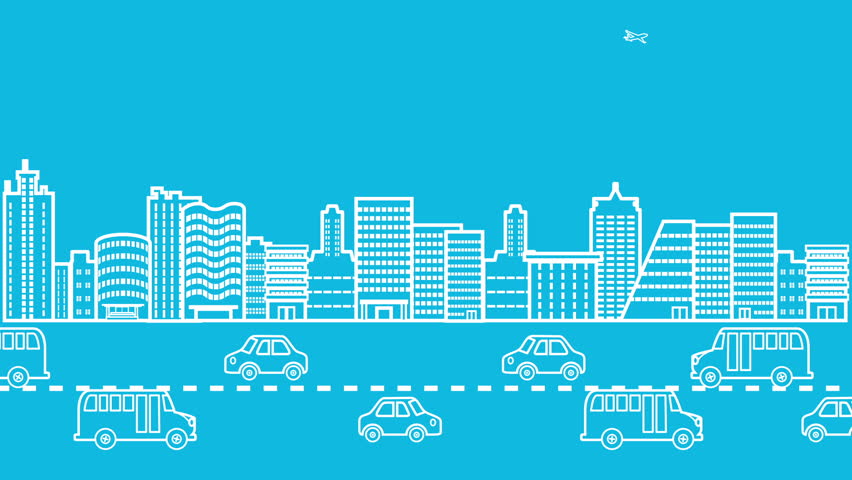 Cityscape Animation Stock Footage Video (100% Royalty-free) 10860848 ...