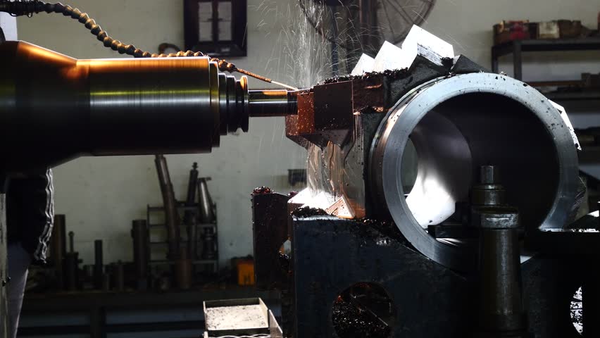Lathe Cutting Stock Footage Video (100% Royalty-free) 10893668 ...