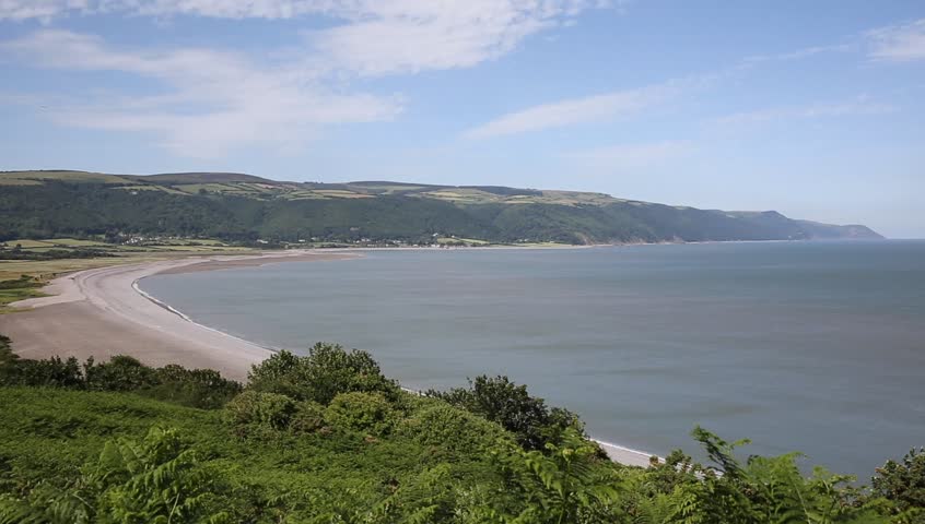 Somerset Coast View to Porlock című (100% jogdíjmentes) stockvideó ...