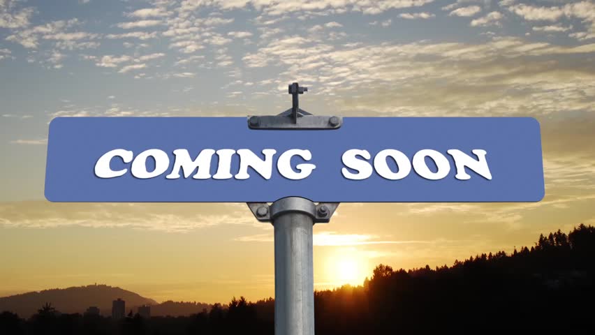 Coming Soon Road Sign with Stock Footage Video (100% Royalty-free ...
