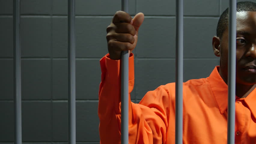 Modern Prison Or Jail Scene - Woman Shaking Bars Stock Footage Video ...