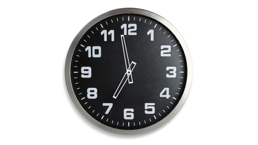 Reverse Clock Timelapse Isolate On Stock Footage Video (100% Royalty ...