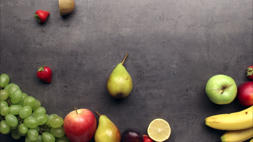 Fresh Fruits Moving On Kitchen Stock Footage Video (100% Royalty-free ...