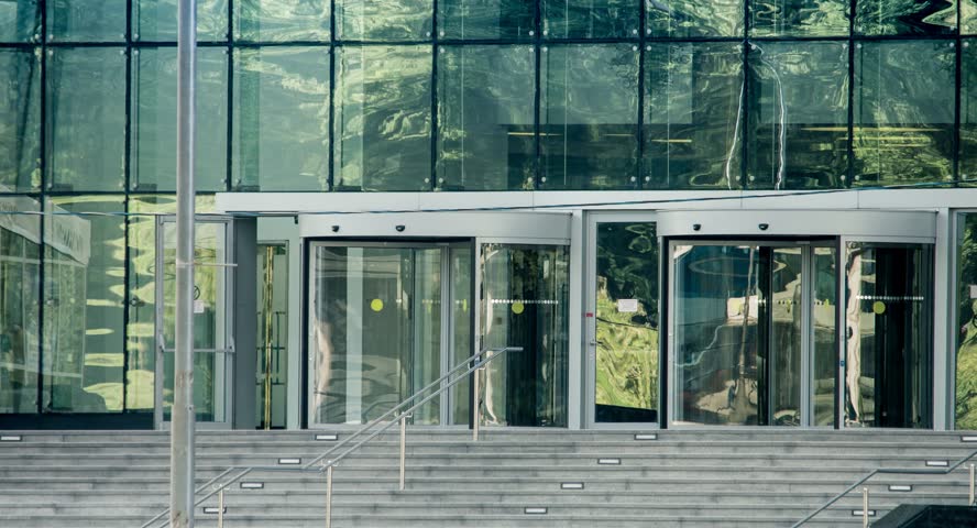Stock video of the glass entrance to or exit | 11641718 | Shutterstock