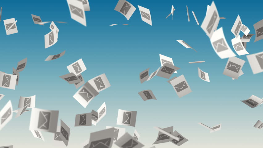 Animation Flying Paper Documents with Stock Footage Video (100% Royalty ...