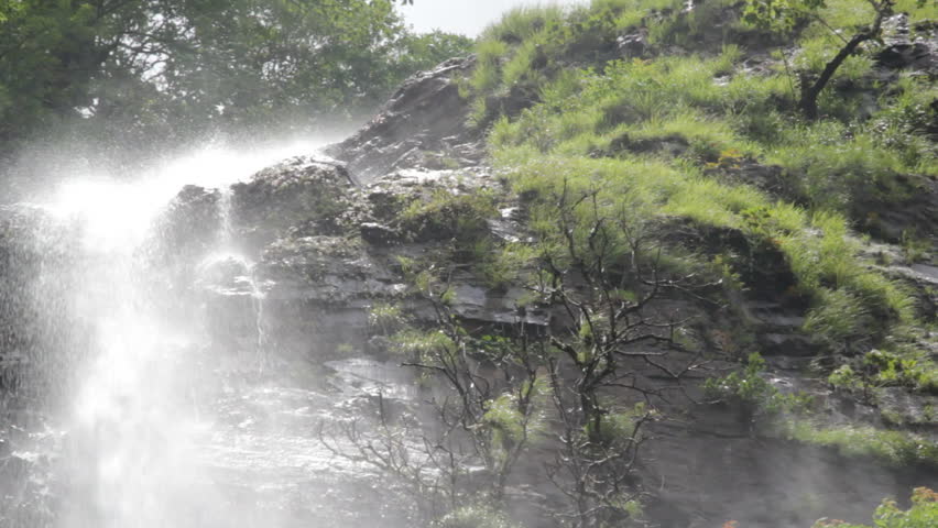 Beautiful Cascading Hivrem Waterfall Producing Stock Footage Video (100 ...