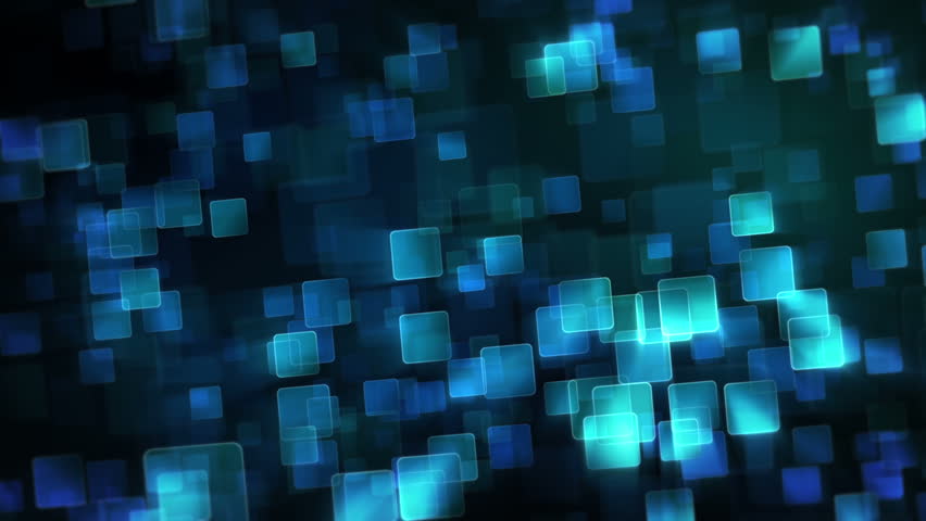 Abstract Background With Shiny Particles. Cyan Tint. Seamless Loop ...