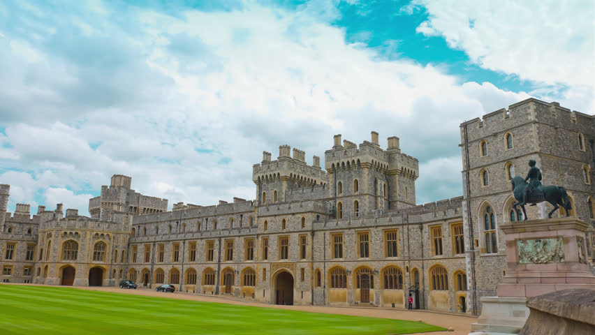 WINDSOR, ENGLAND - JUNE 05, 2015 :Exterior Stone Medieval Residential ...