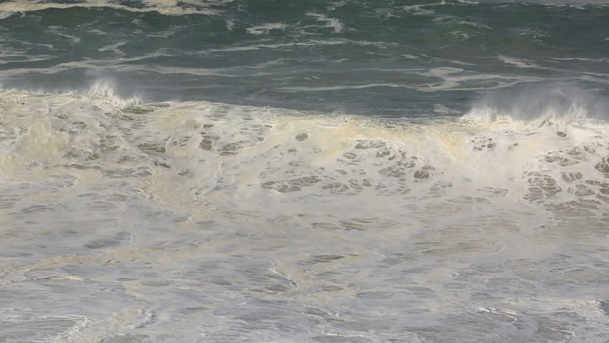 Huge Crashing Storm Surf Waves In Mossel Bay, South Africa Stock ...
