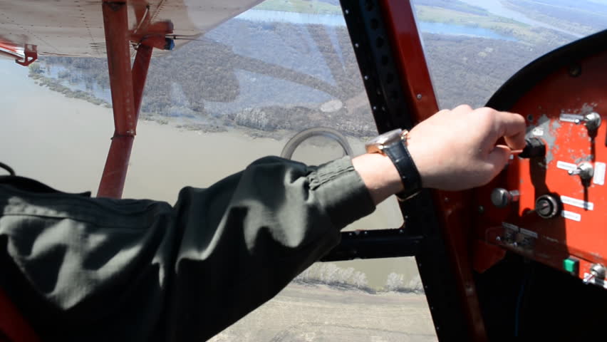 The Pilot at the Controls, Stock Footage Video (100% Royalty-free ...