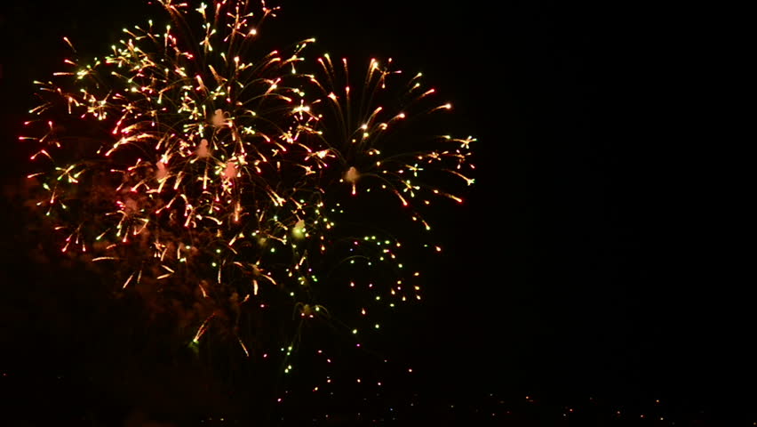 Stock video of fireworks background video overlay with copy | 11905298 ...