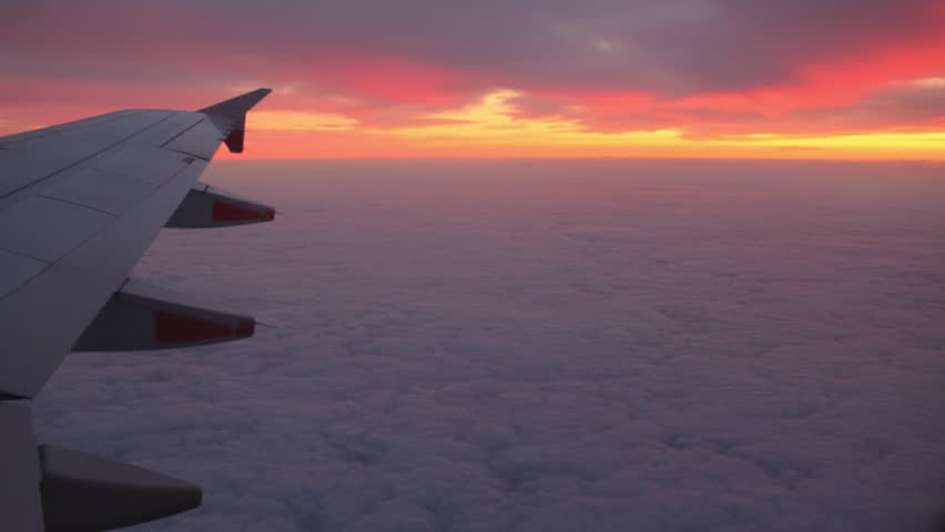 Sunrise from a Plane Stock Footage Video (100% Royalty-free) 11918378 ...