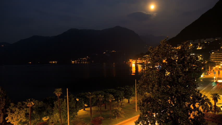 Night Storm Lightning Outdoor Lake Stock Footage Video (100% Royalty ...