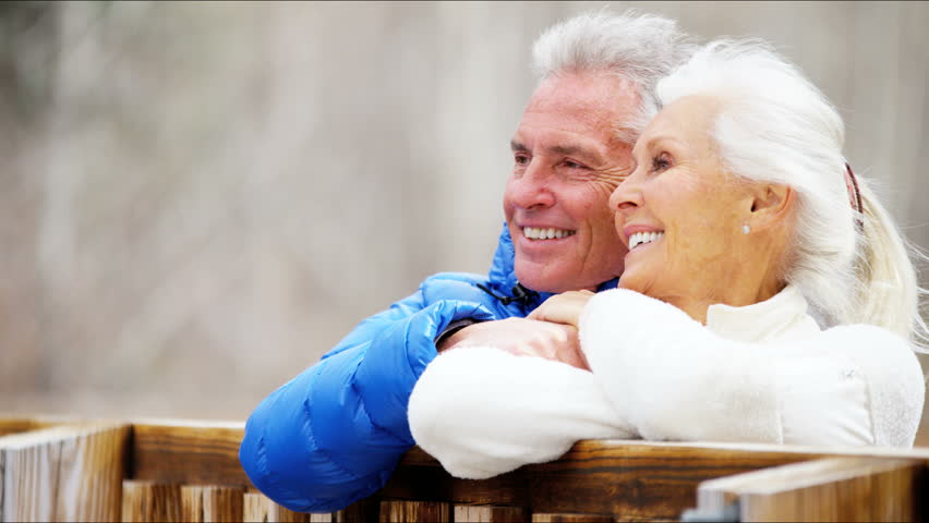 Portrait Of A Happy And Romantic Couple Of Retirement Age Who Are Still ...