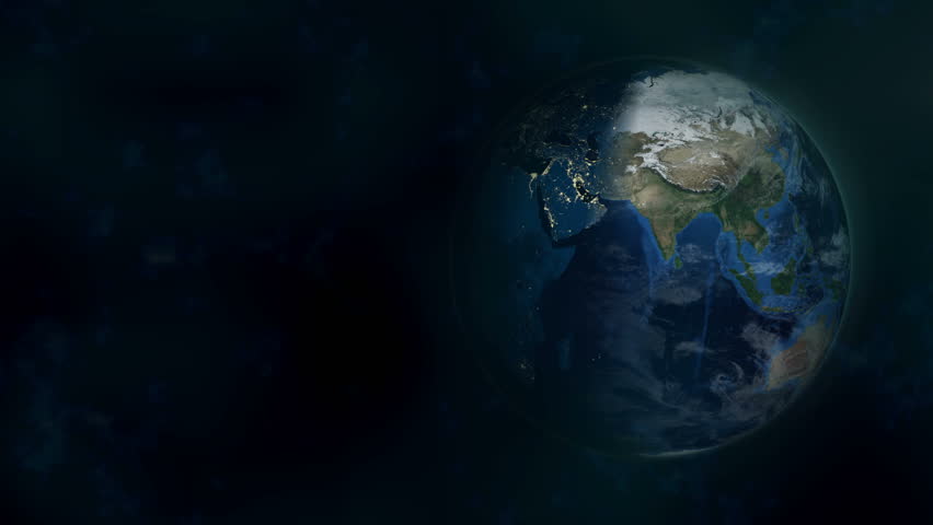 Video de stock de planet earth time-lapse animation loop (full ...