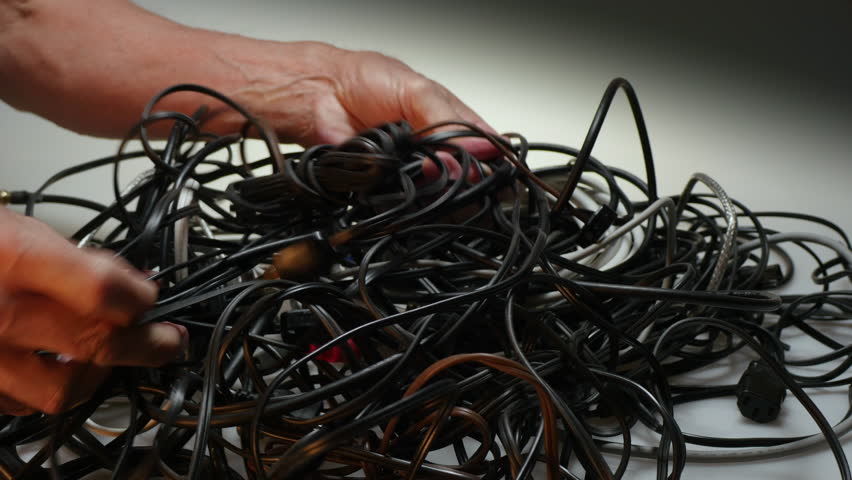 Tangled Wires Stock Footage Video | Shutterstock