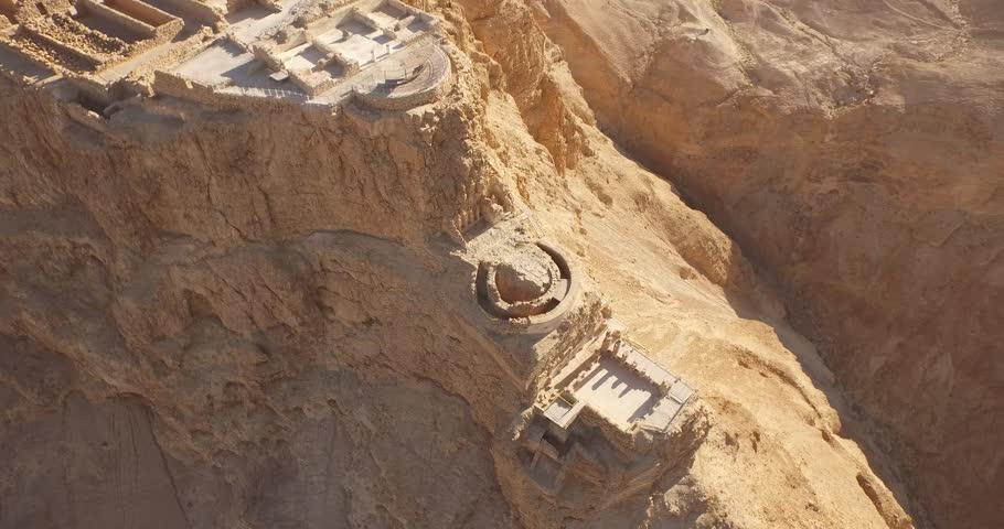 Soaring Aerial 4k View Masada, Stock Footage Video (100% Royalty-free ...