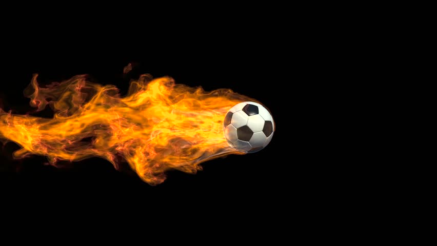 Animated Soccer Ball On Fire Stock Footage Video 12565775 | Shutterstock