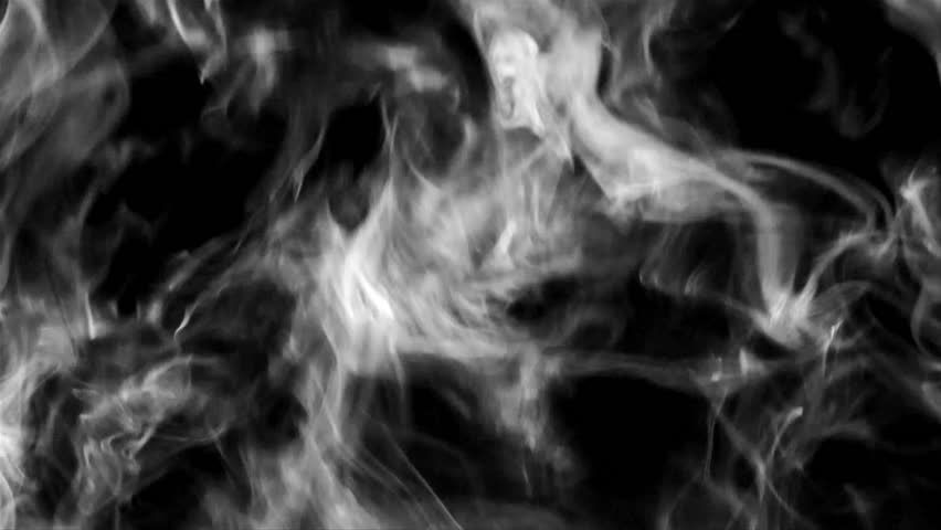 Stock video of smoke rising up against black background | 1265728 ...