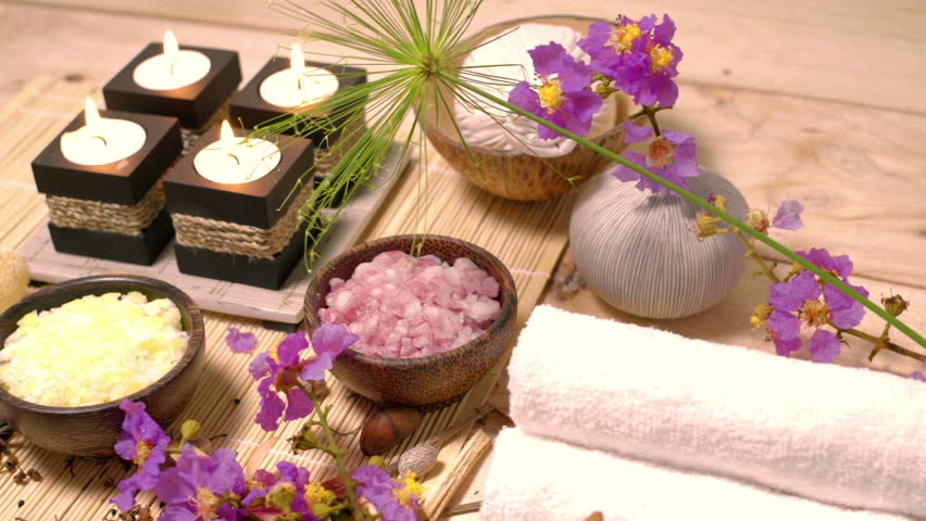 Stock Video Clip of Spa Wellness Decorations items | Shutterstock