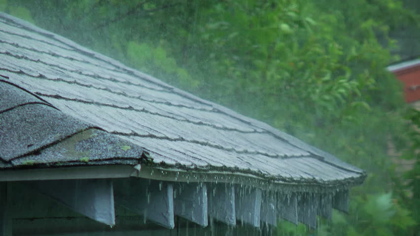 Stock video of heavy rain falling on the edge | 1271998 | Shutterstock