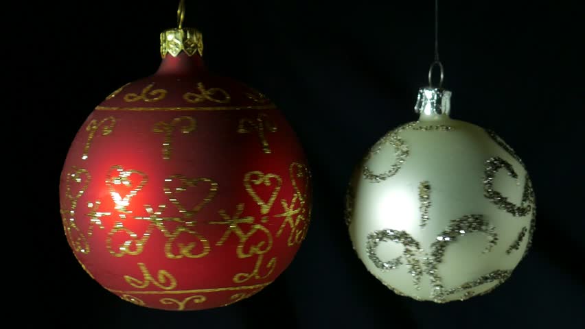 Clear Glass Christmas Ornament With A Gold Snowflake Pattern Isolated ...