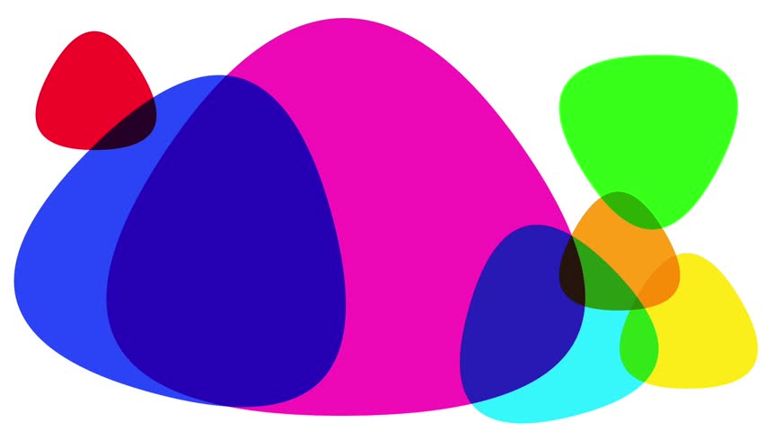Stock Video Clip of Abstract background with multi color shapes ...