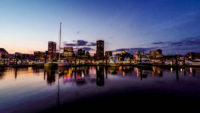 Baltimore,usa-jul 8,2015: 4k-inner Harbor at Stock Footage Video (100% ...